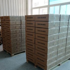 Connected RJ12 24V and Stainless Front Cash Till Box